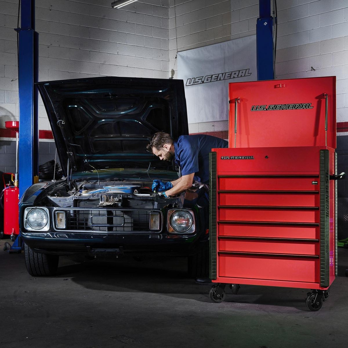 U.S. General® 34 Inch 6-Drawer Full Bank Service Carts Provide More ...